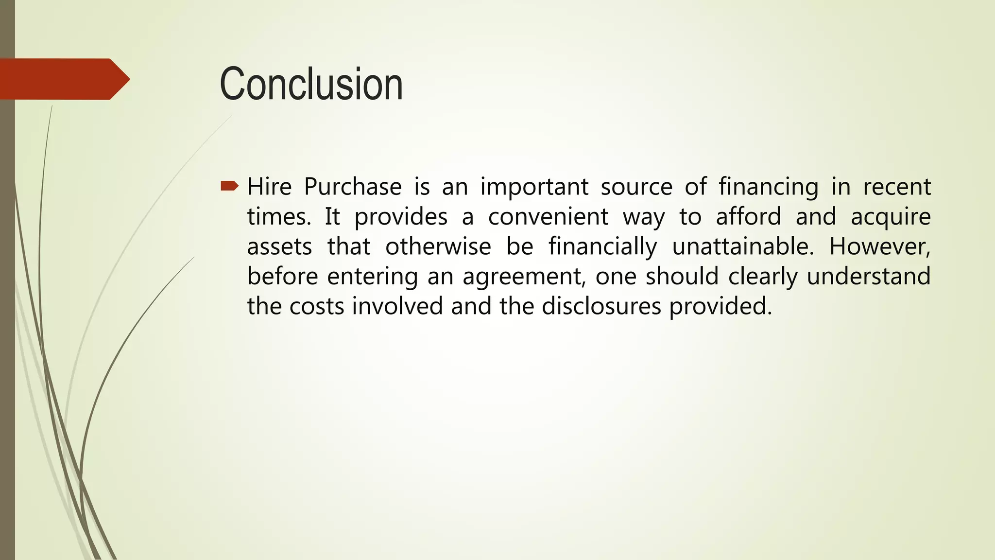 HIRE PURCHASE SYSTEM | PPTX