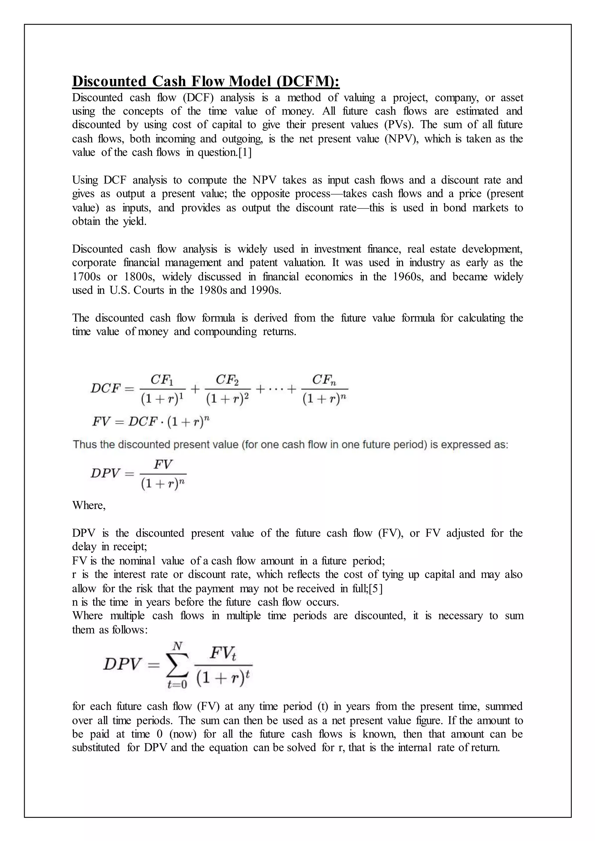 Calculation of DCF Model of Bata Comapany | DOCX