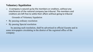 liqudation of companies | PPT