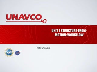 SfM Workflow Presentation | PPTX