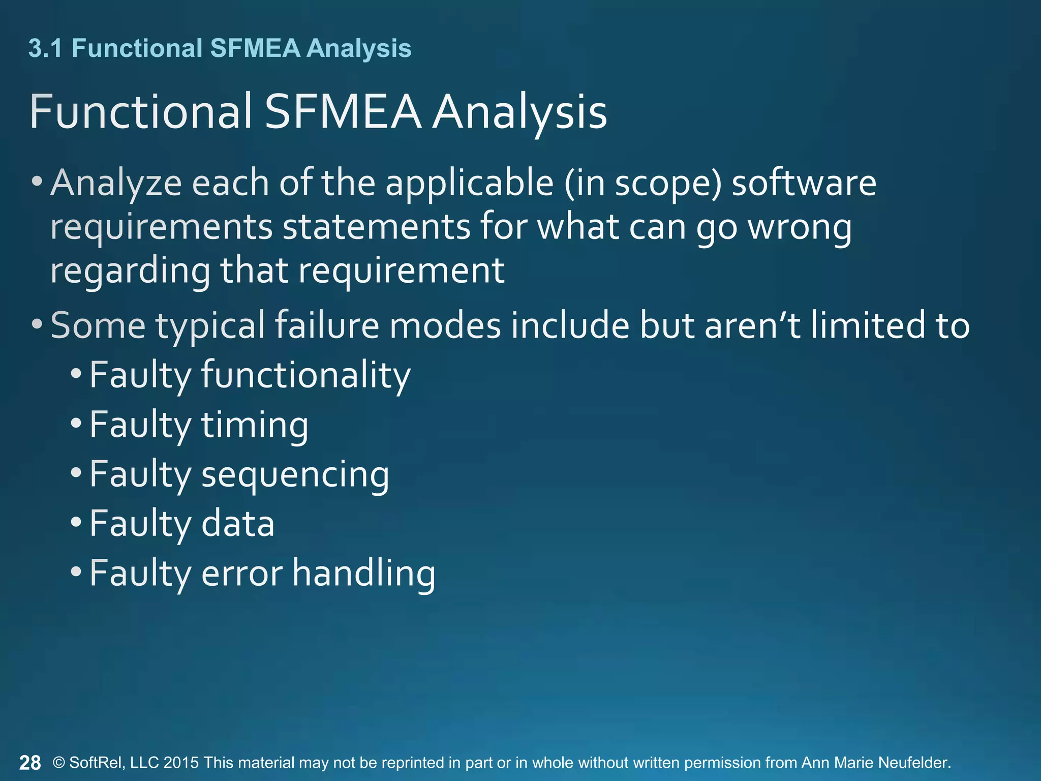 An Introduction to Software Failure Modes Effects Analysis (SFMEA) | PPTX