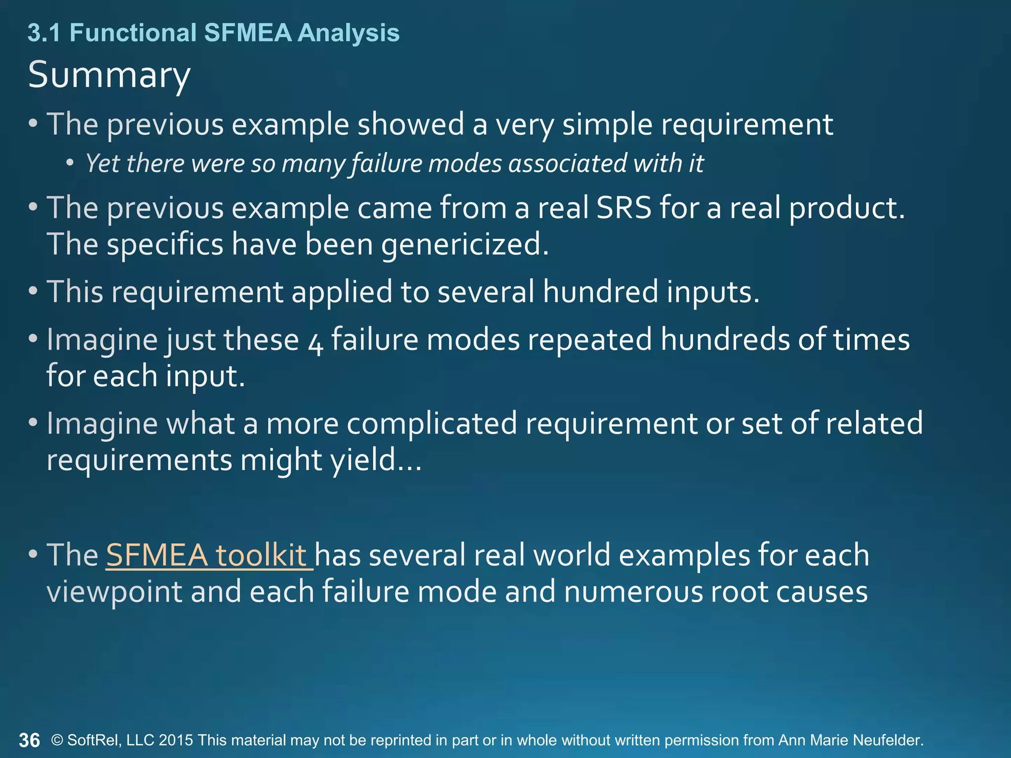 An Introduction to Software Failure Modes Effects Analysis (SFMEA) | PPTX