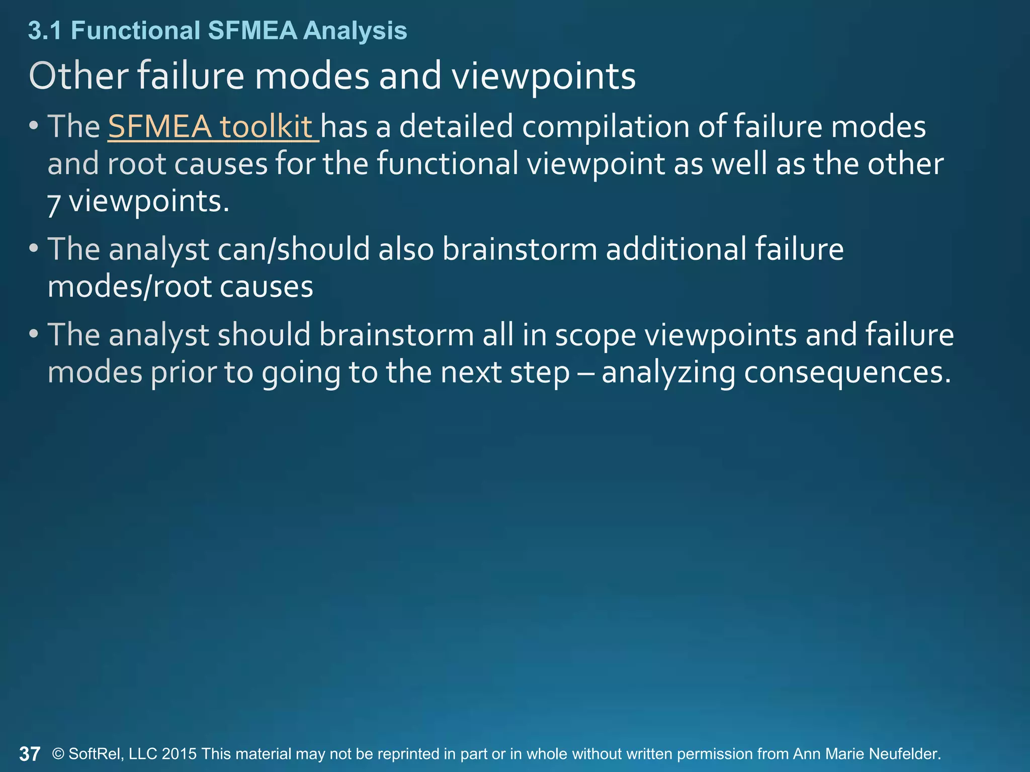 An Introduction to Software Failure Modes Effects Analysis (SFMEA) | PPTX