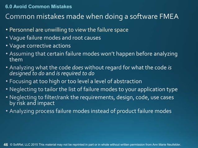 An Introduction to Software Failure Modes Effects Analysis (SFMEA) | PPTX