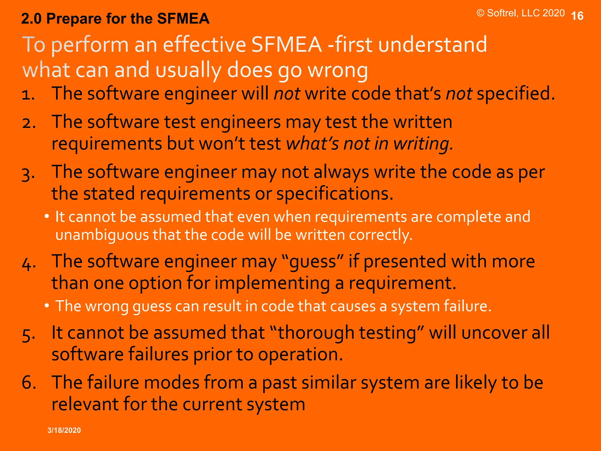 Software Failure Modes Effects Analysis Overview | PDF