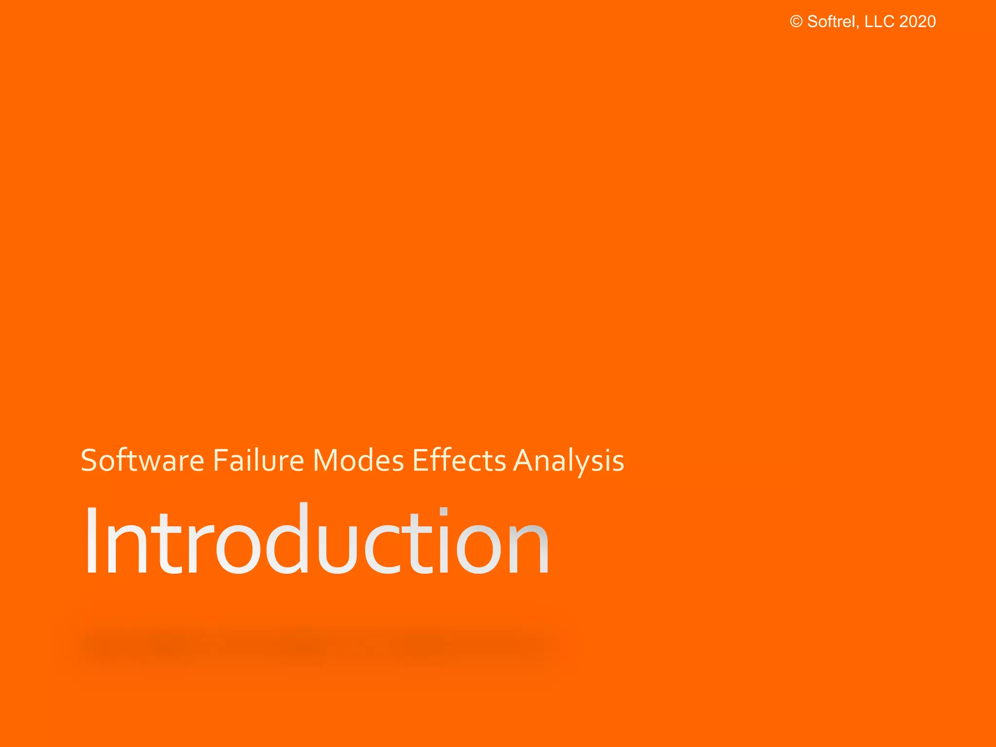 Software Failure Modes Effects Analysis Overview | PDF