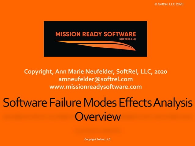 Software Failure Modes Effects Analysis Overview | PDF | Operating Systems | Computer Software ...