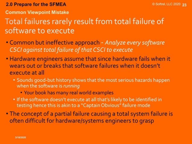 Software Failure Modes Effects Analysis Overview | PDF | Operating Systems | Computer Software ...
