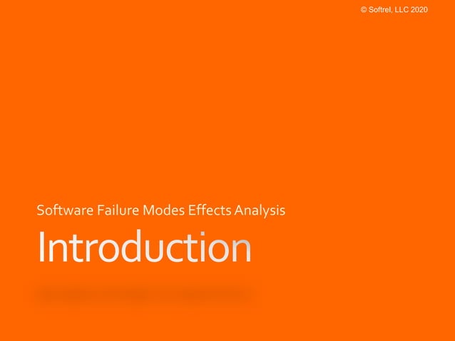 Software Failure Modes Effects Analysis Overview | PDF | Operating Systems | Computer Software ...