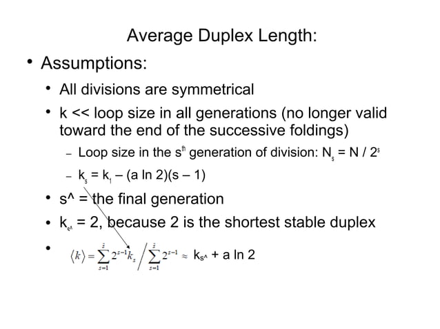Sequential Folding Model Of Rna Secondary Structure Ppt