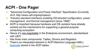 SFO15-TR9: PSCI, ACPI (and UEFI to boot) | PDF