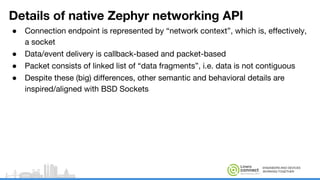 BSD Sockets API in Zephyr RTOS - SFO17-108 | PDF