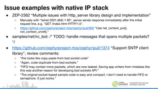 BSD Sockets API in Zephyr RTOS - SFO17-108 | PPT