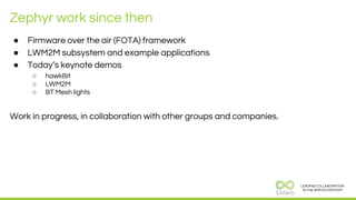 New Zephyr features: LWM2M / FOTA Framework - SFO17-113 | PDF | Operating Systems | Computer ...