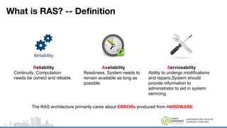 Reliability, Availability, and Serviceability (RAS) on ARM64 status ...