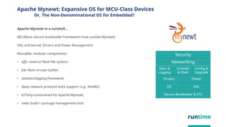 Modular middleware components in Apache Mynewt OS - SFO17-507 | PDF | Operating Systems ...