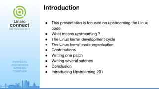 Upstreaming 101 - SFO17-TR02 | PDF | Operating Systems | Computer ...