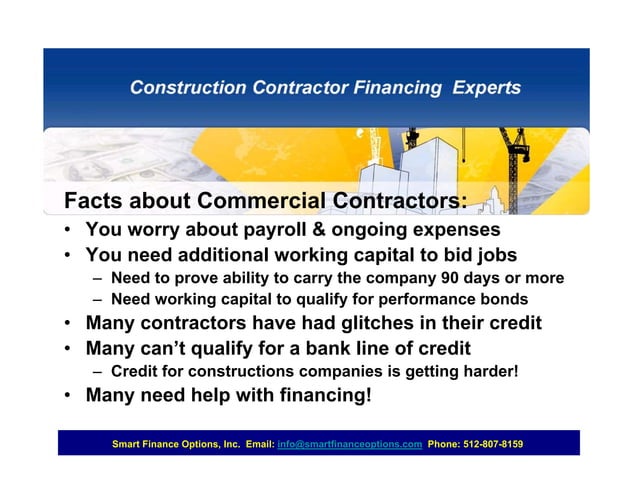 SFO Construction Mobilization Finance | PPT
