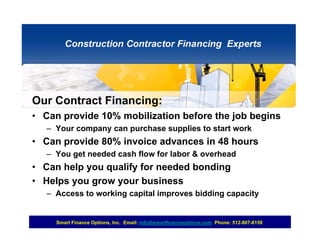 SFO Construction Mobilization Finance | PPT