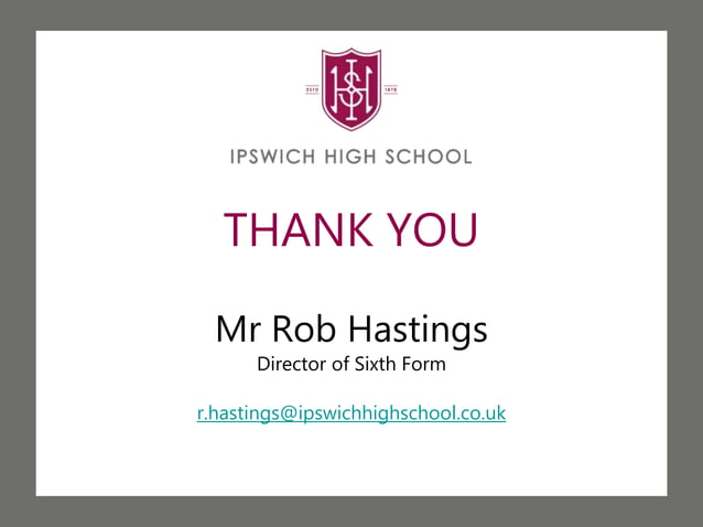 Sixth Form Open Evening 2018 | PPT