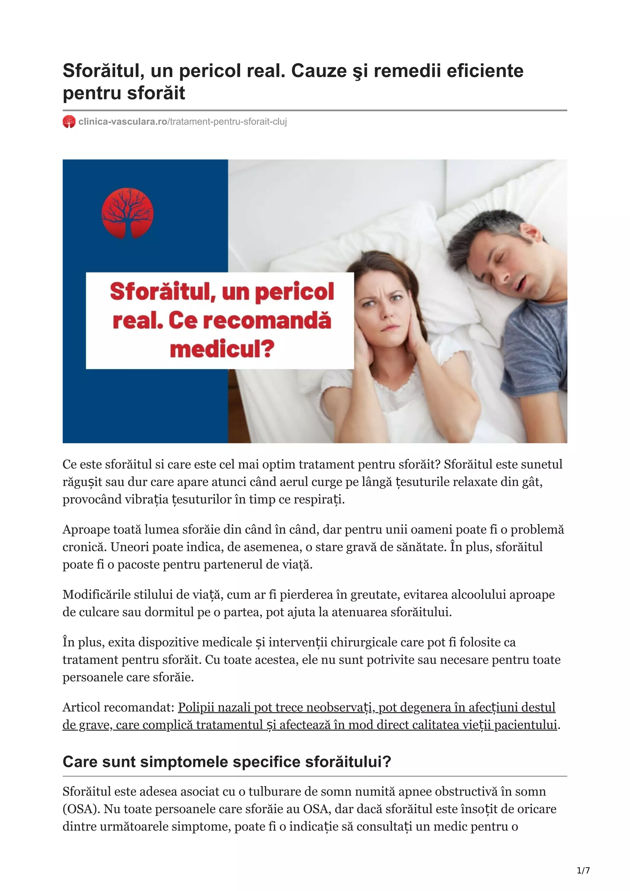 Sforaitul - Metode de tratament | PDF