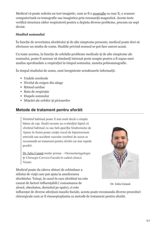 Sforaitul - Metode de tratament | PDF