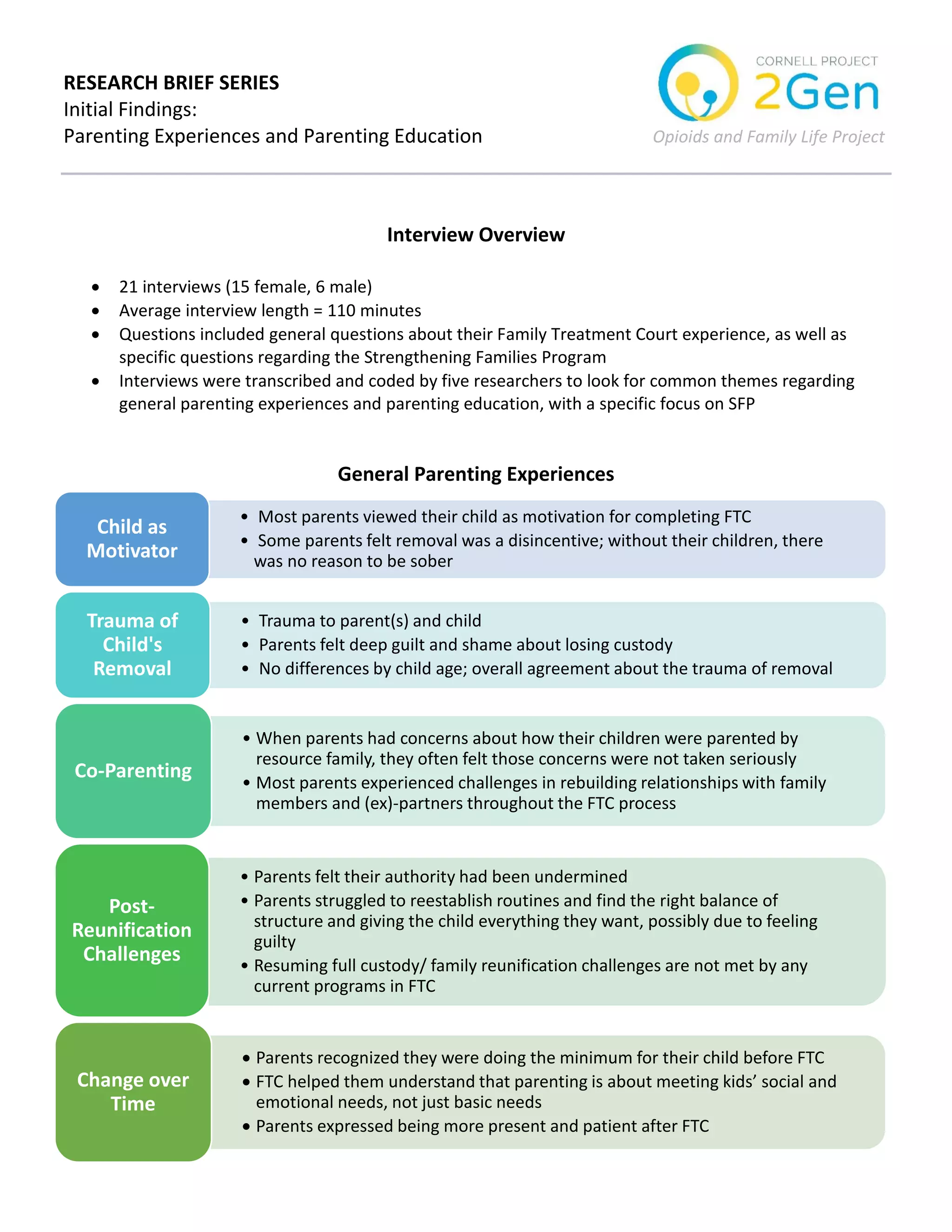 Parenting Experiences and Parenting Education in Family Treatment Court ...