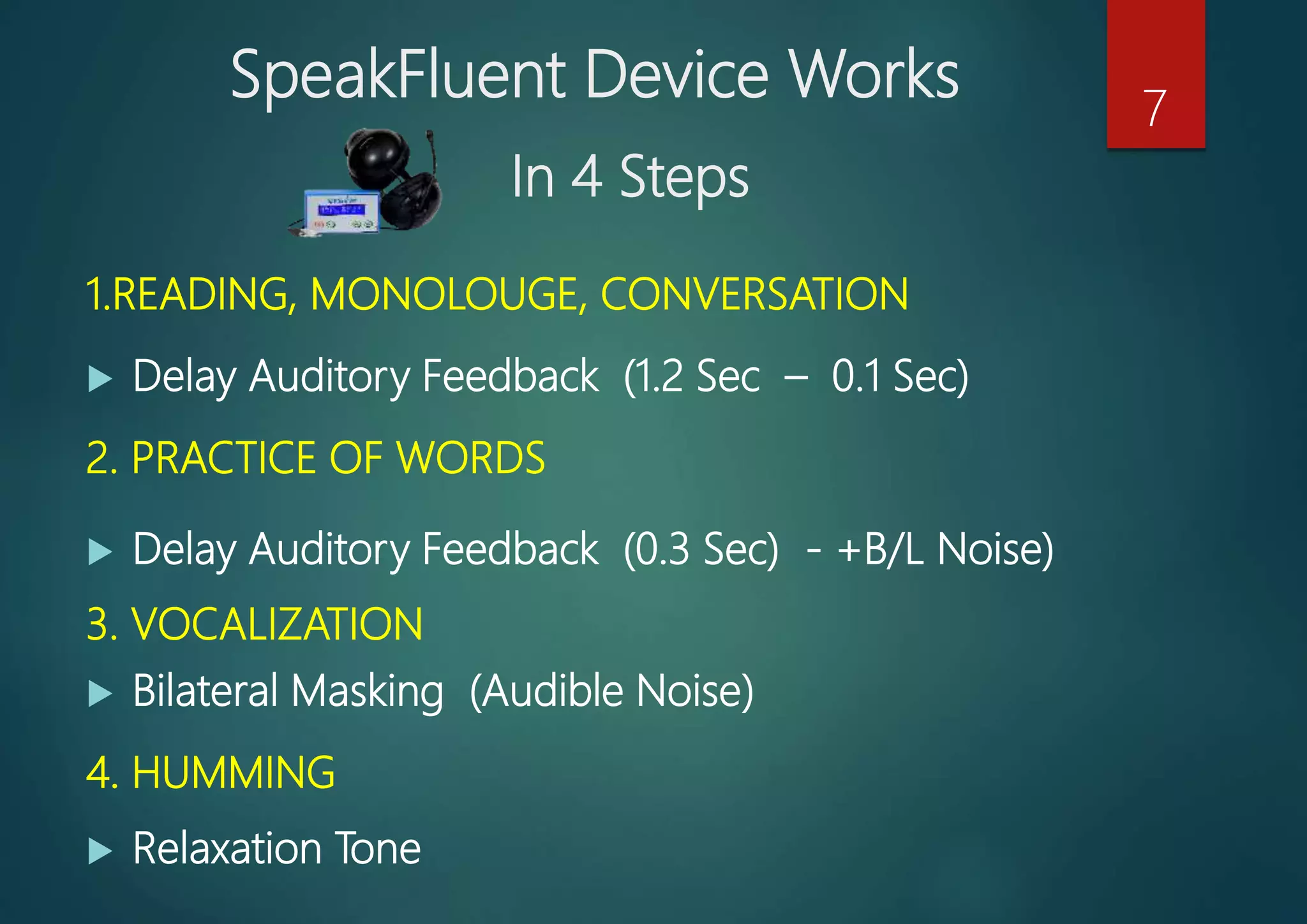 SpeakFluent - AntiStammering device | PPTX