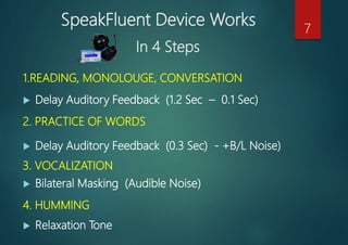 SpeakFluent - AntiStammering device | PPTX
