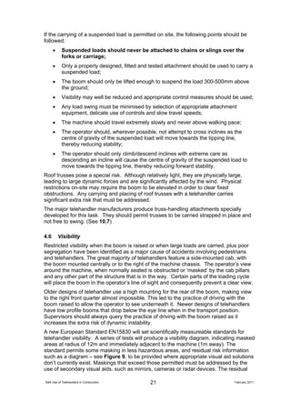 The Safe use of Telehandlers In Construction 110210 A | PDF