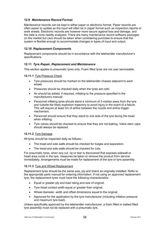 The Safe use of Telehandlers In Construction 110210 A | PDF
