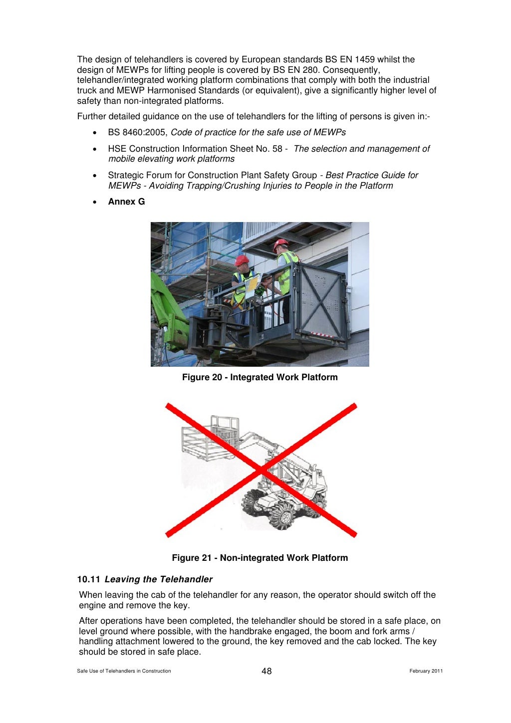The Safe use of Telehandlers In Construction 110210 A