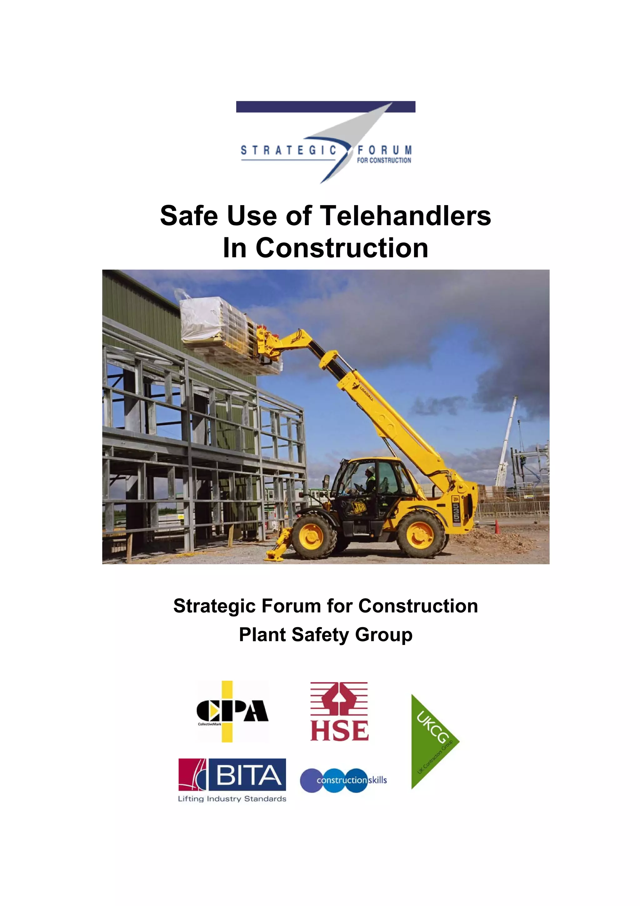 Sfpsg the safe use of telehandlers in construction 110210 a | PDF