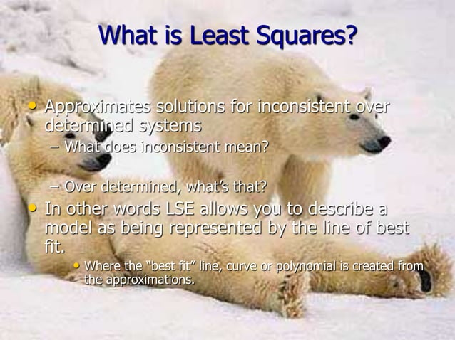 linear Algebra least squares | PPT