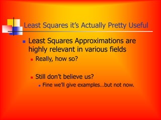 linear Algebra least squares | PPT