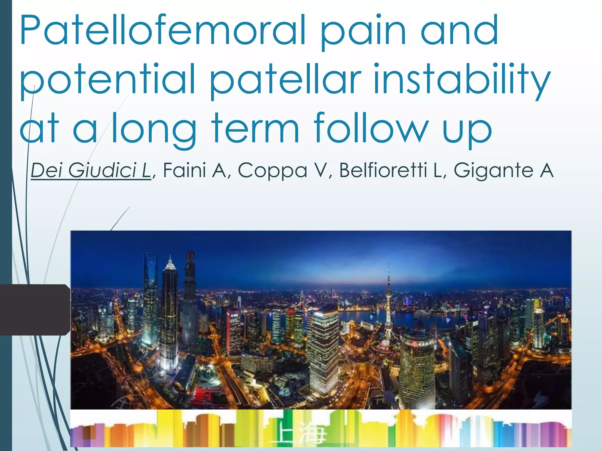 Patellofemoral pain and potential patellar instability | PPT