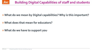 Building the digital capabilities of staff and students | PPT