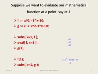 Mathematical Modeling With Maple | PPTX