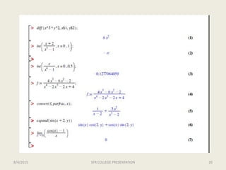 Mathematical Modeling With Maple | PPTX