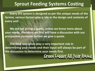 Sprout Feeding Systems a new way of thinking | PPSX