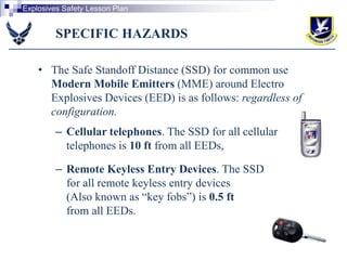 SFS CATMS Explosives Safety Lesson Plan | PPTX
