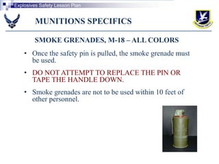SFS CATMS Explosives Safety Lesson Plan | PPTX