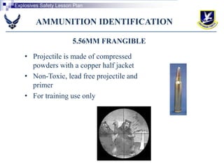SFS CATMS Explosives Safety Lesson Plan | PPTX