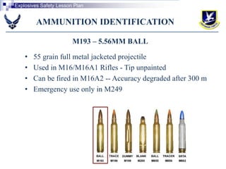 SFS CATMS Explosives Safety Lesson Plan | PPTX