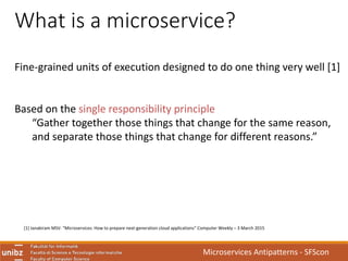 SFScon17 - Davide Taibi: "From Monolith to Microservices" | PPT