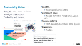 SFScon 2020 - Cedric Thomas - Open Source ecosystem sustainability ...