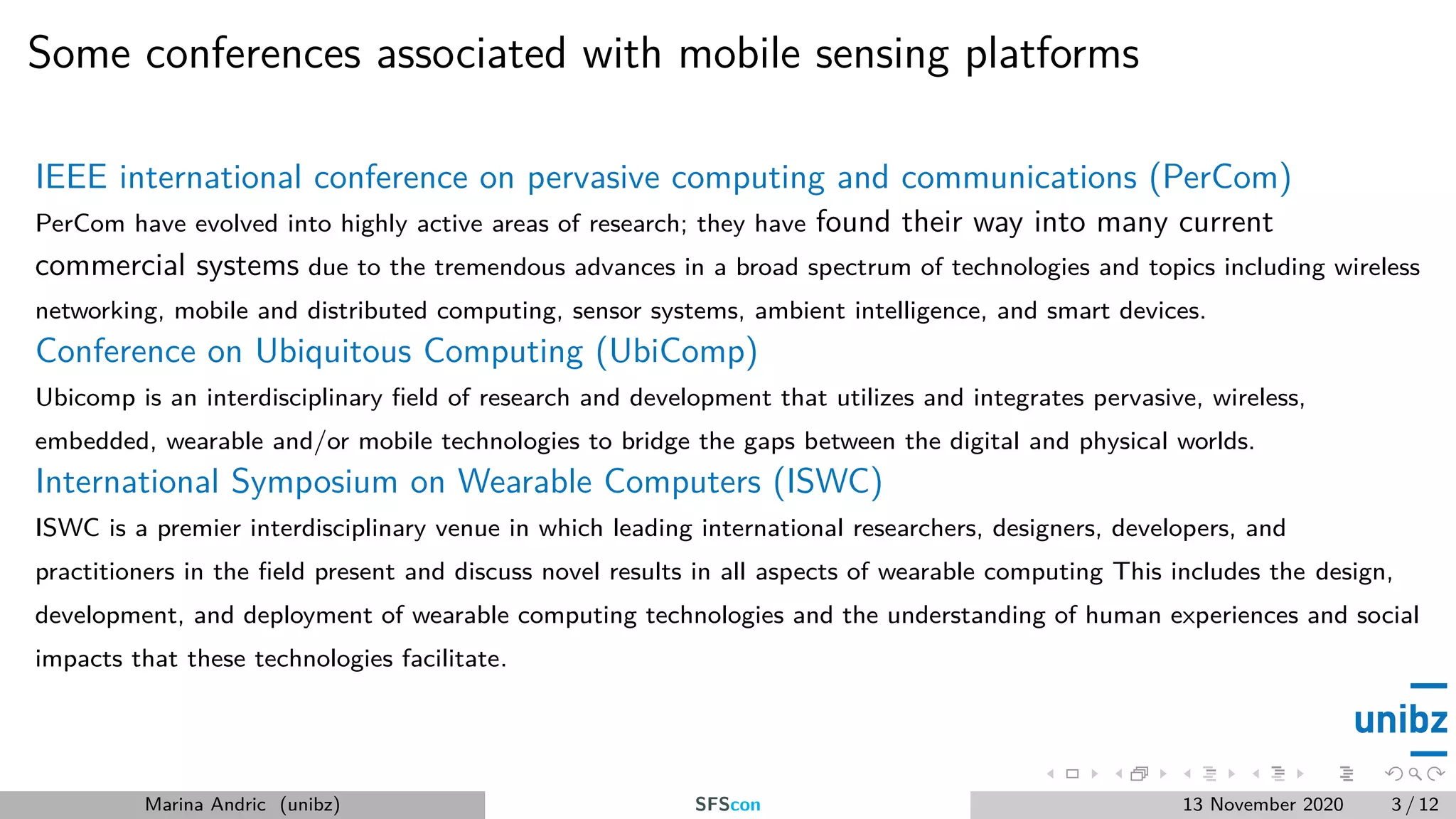 SFScon 2020 - Marina Andric - IoT in climbing Non-invasive activity ...