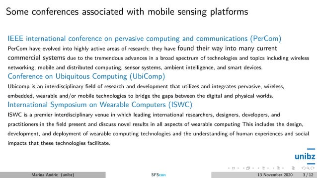 SFScon 2020 - Marina Andric - IoT in climbing Non-invasive activity ...