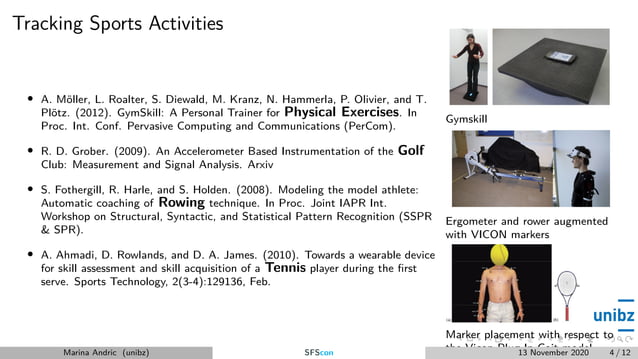 SFScon 2020 - Marina Andric - IoT in climbing Non-invasive activity ...