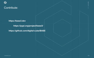 SFScon 2020 - Nikola Milisavljevic - BASE - Python REST API framework | PDF